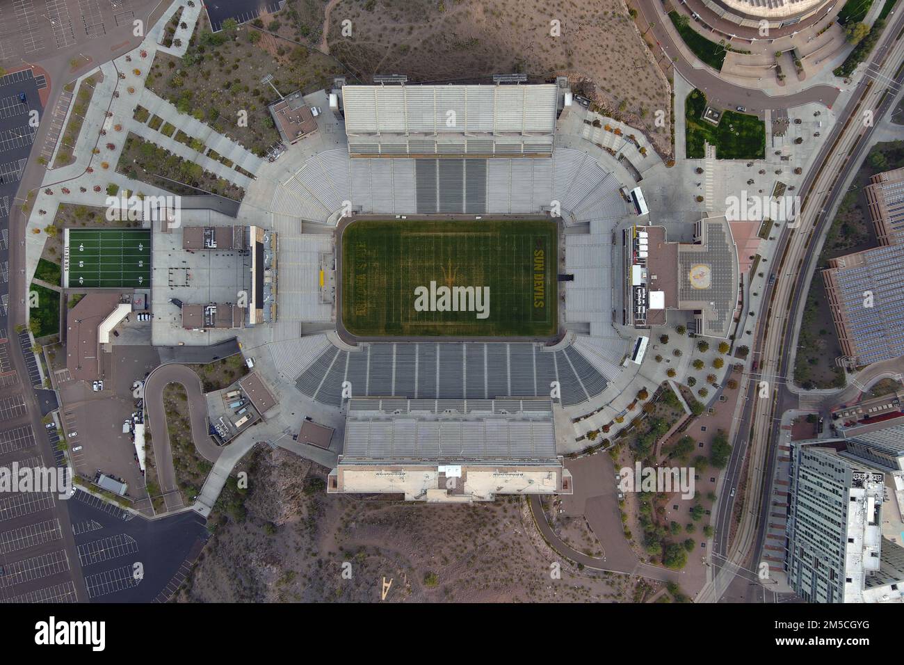 A general overall aerial view of Sun Devil Stadium, Monday, Dec. 26 ...
