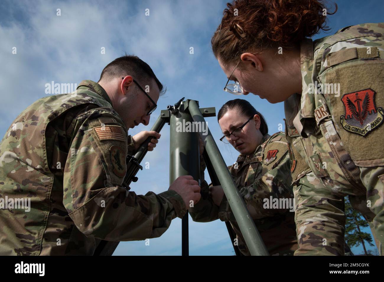 Airmen from the 4th Operations Support Squadron weather flight learn ...