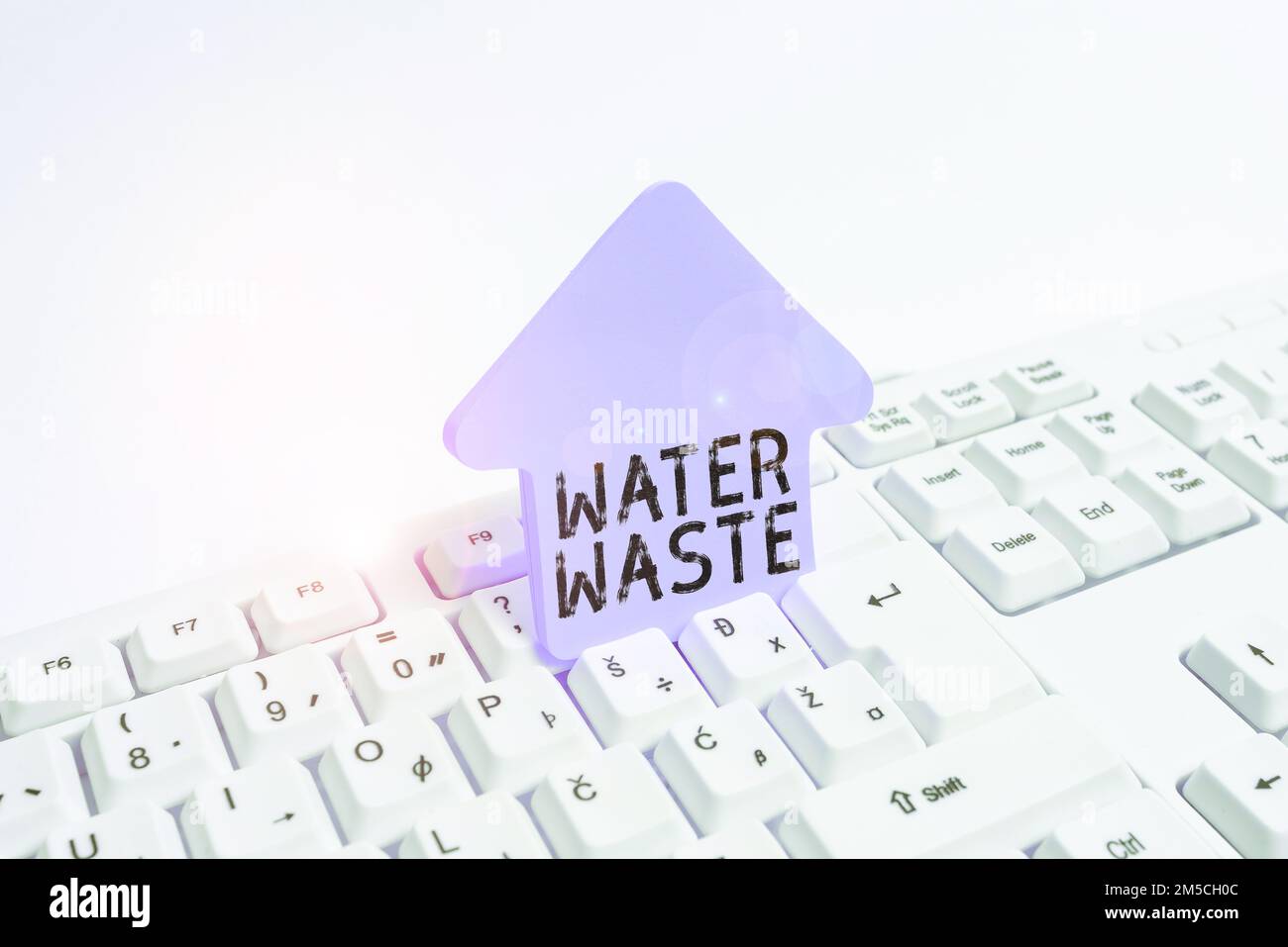 Conceptual caption Water Waste. Business concept liquid that has been ...