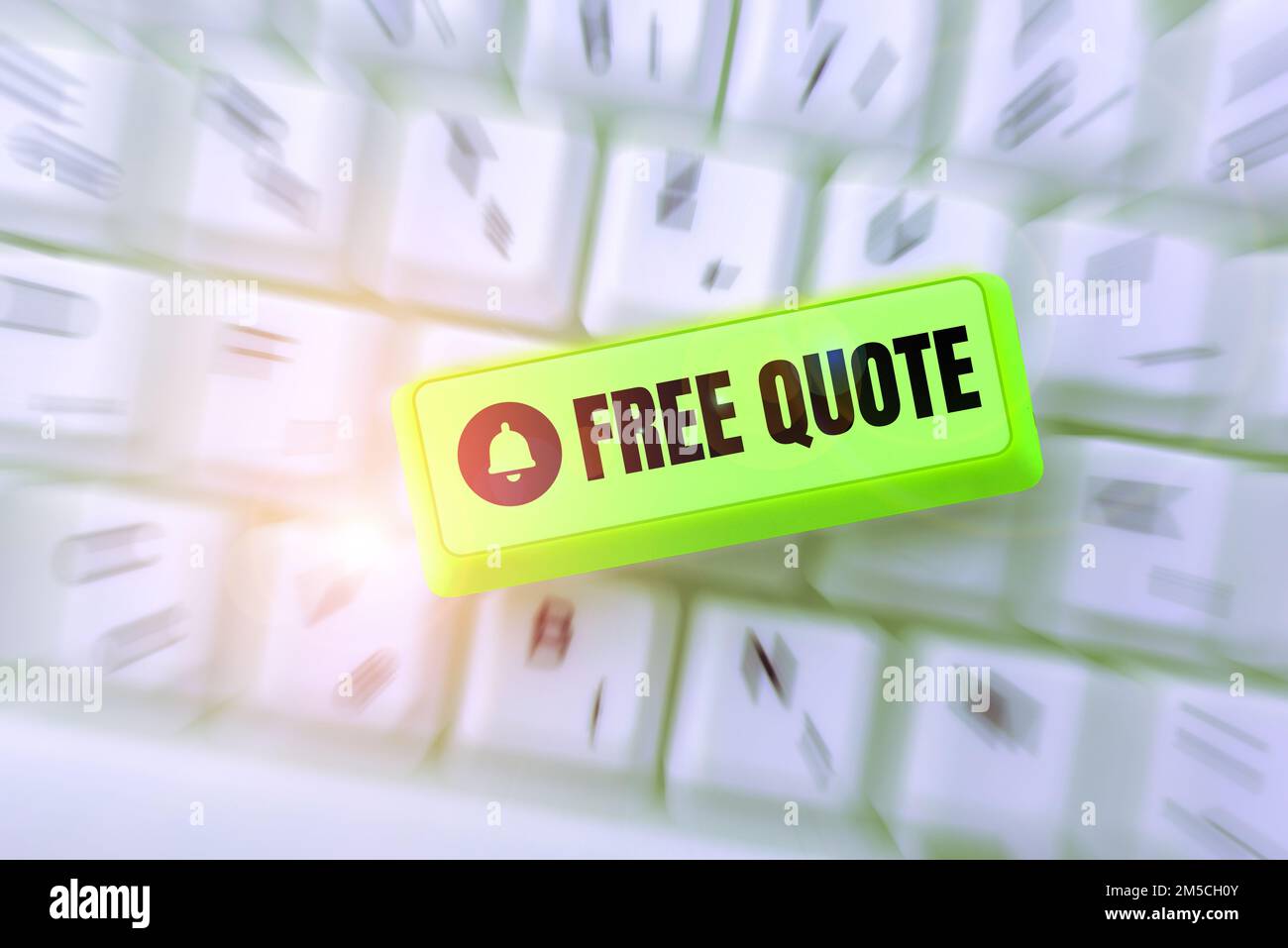 Text sign showing Free Quote. Business idea A brief phrase that is ...