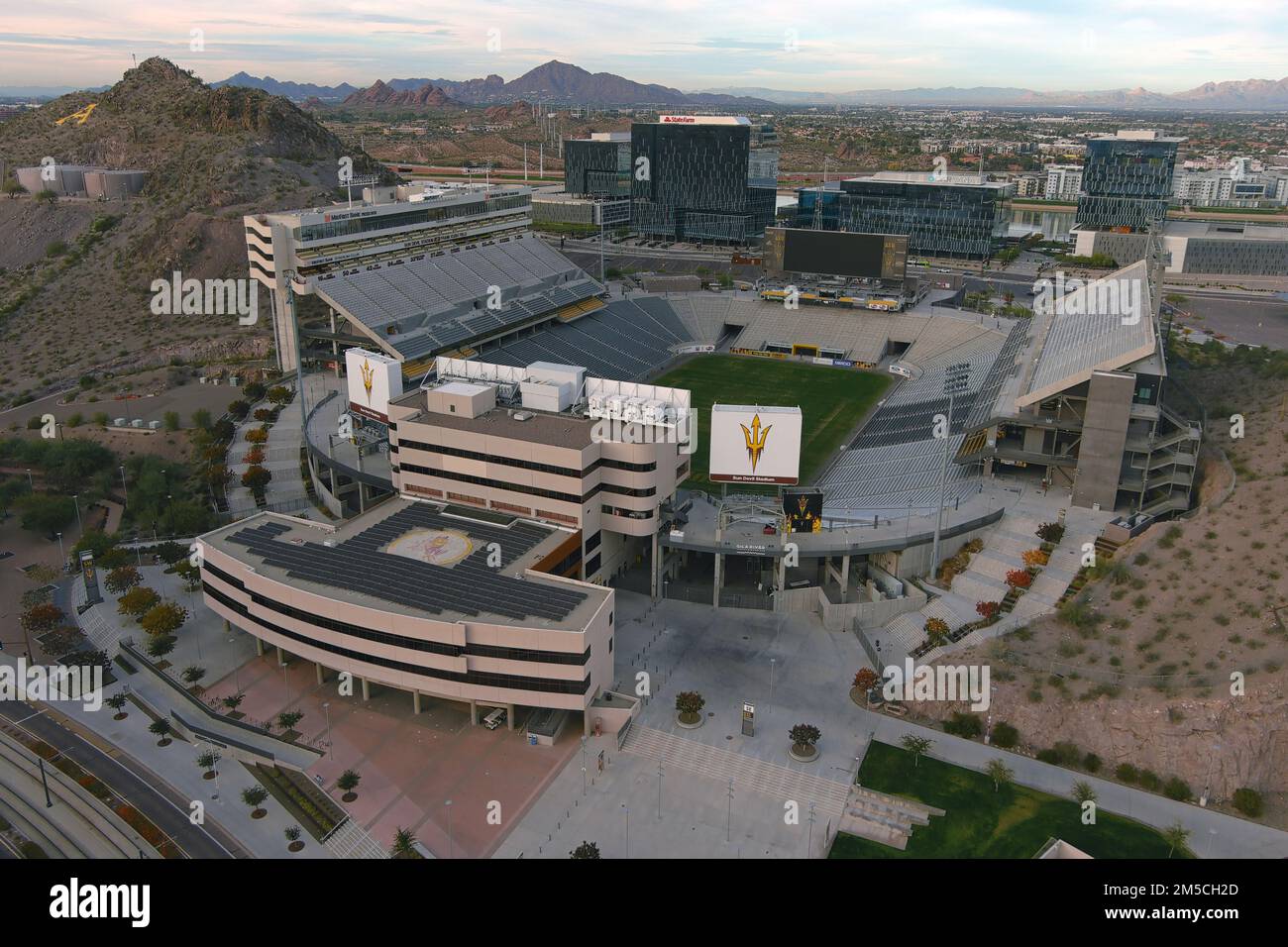 A general overall aerial view of Sun Devil Stadium, Monday, Dec. 26 ...
