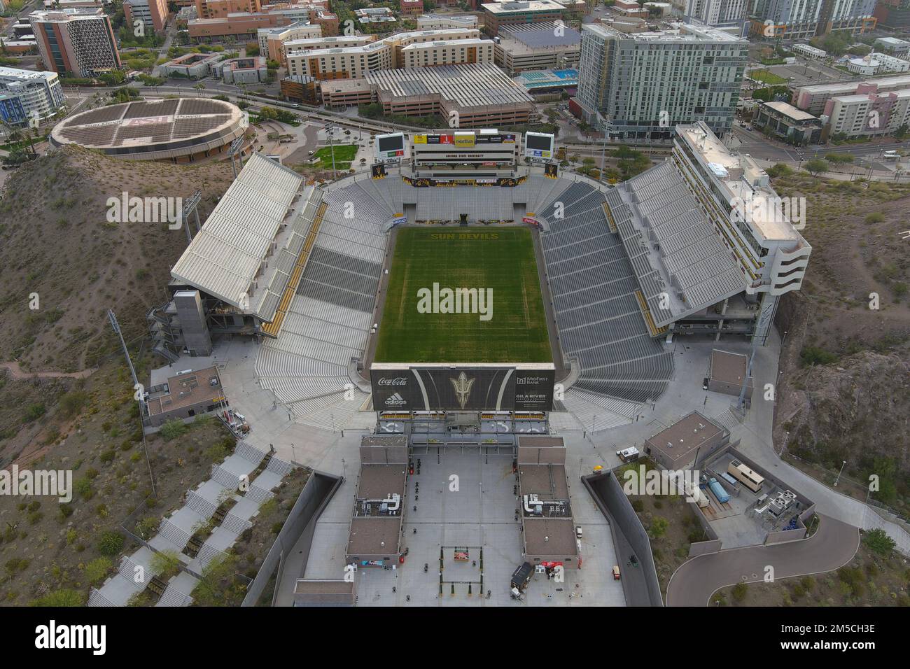 A general overall aerial view of Sun Devil Stadium, Monday, Dec. 26 ...