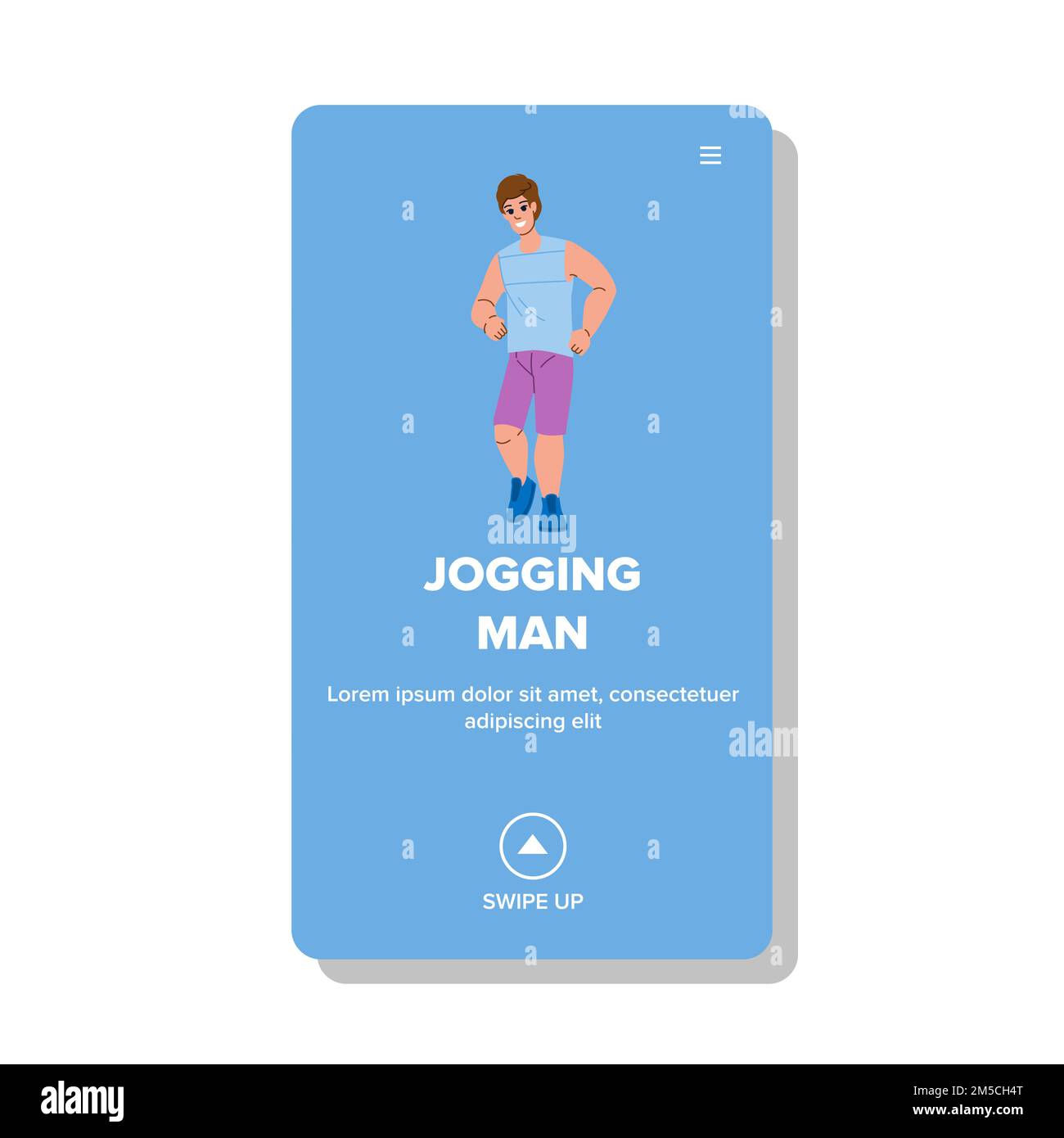 jogging man vector Stock Vector Image & Art - Alamy
