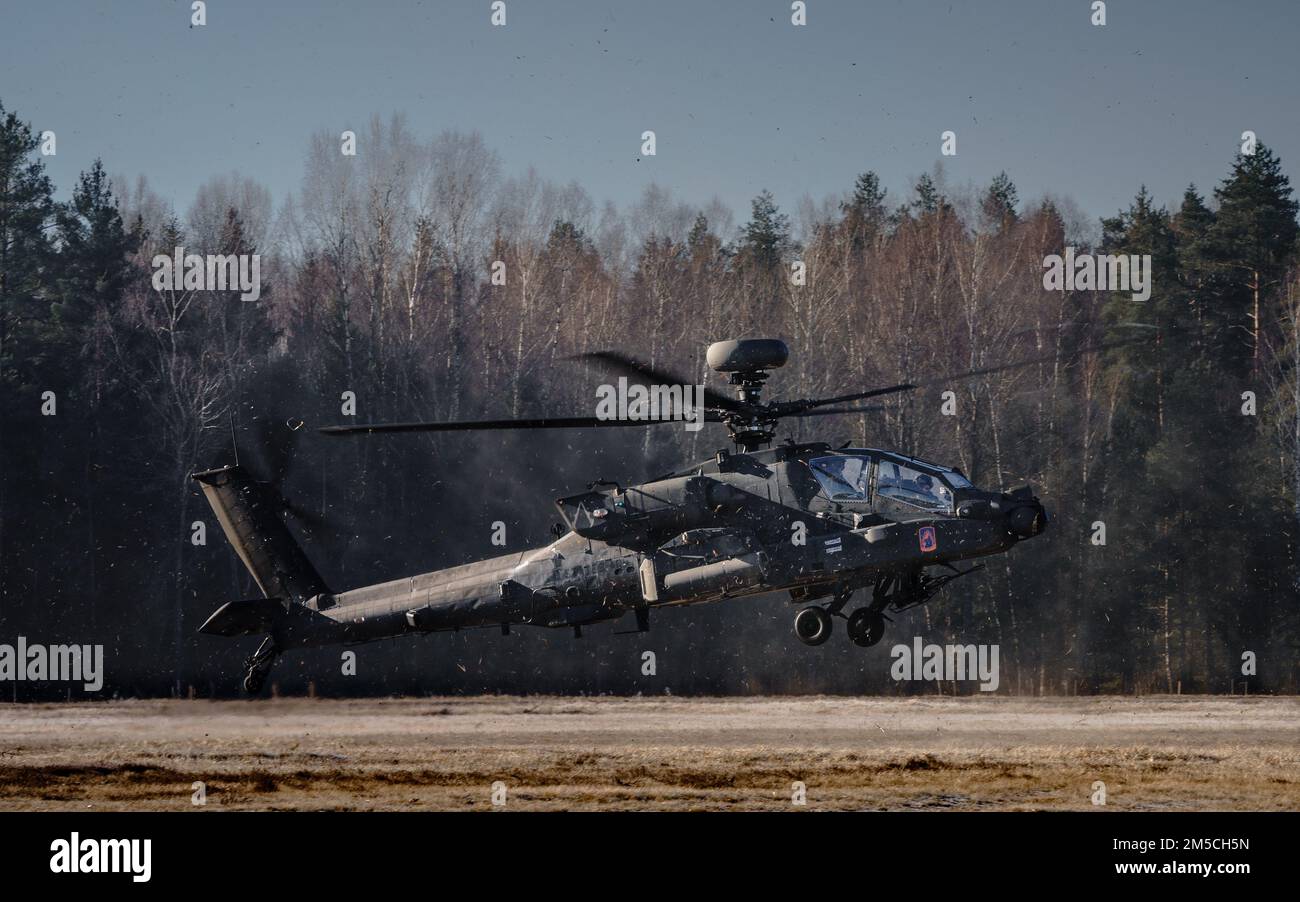 A U.S. Army AH-64D Apache Longbow helicopter assigned to 1-3rd Attack ...