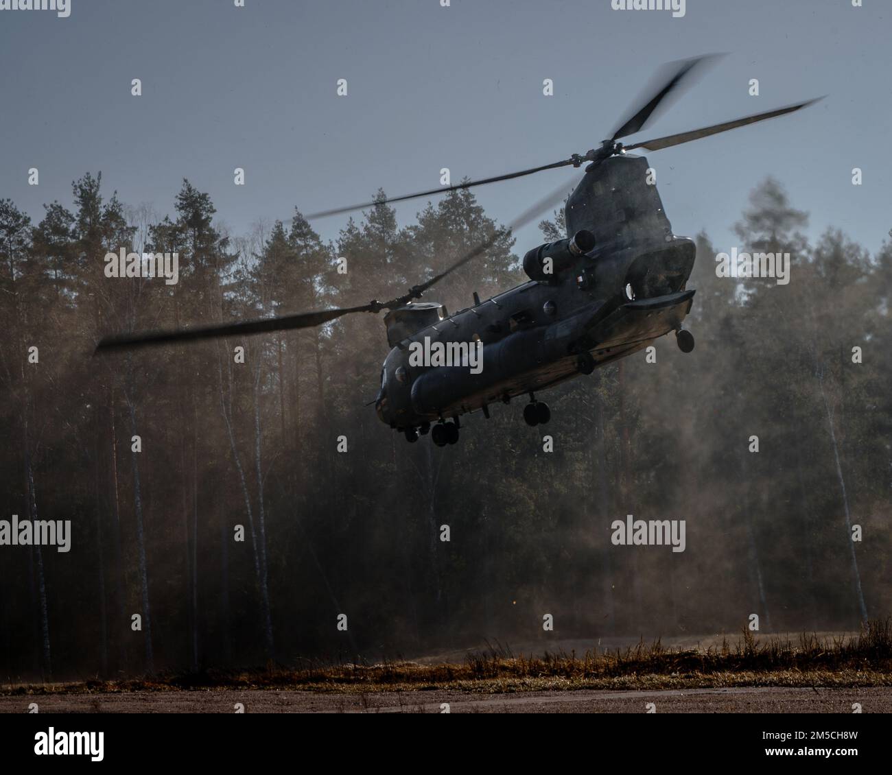 A CH-47 Chinook helicopter from the Aviation Task Force (ATF) of the ...