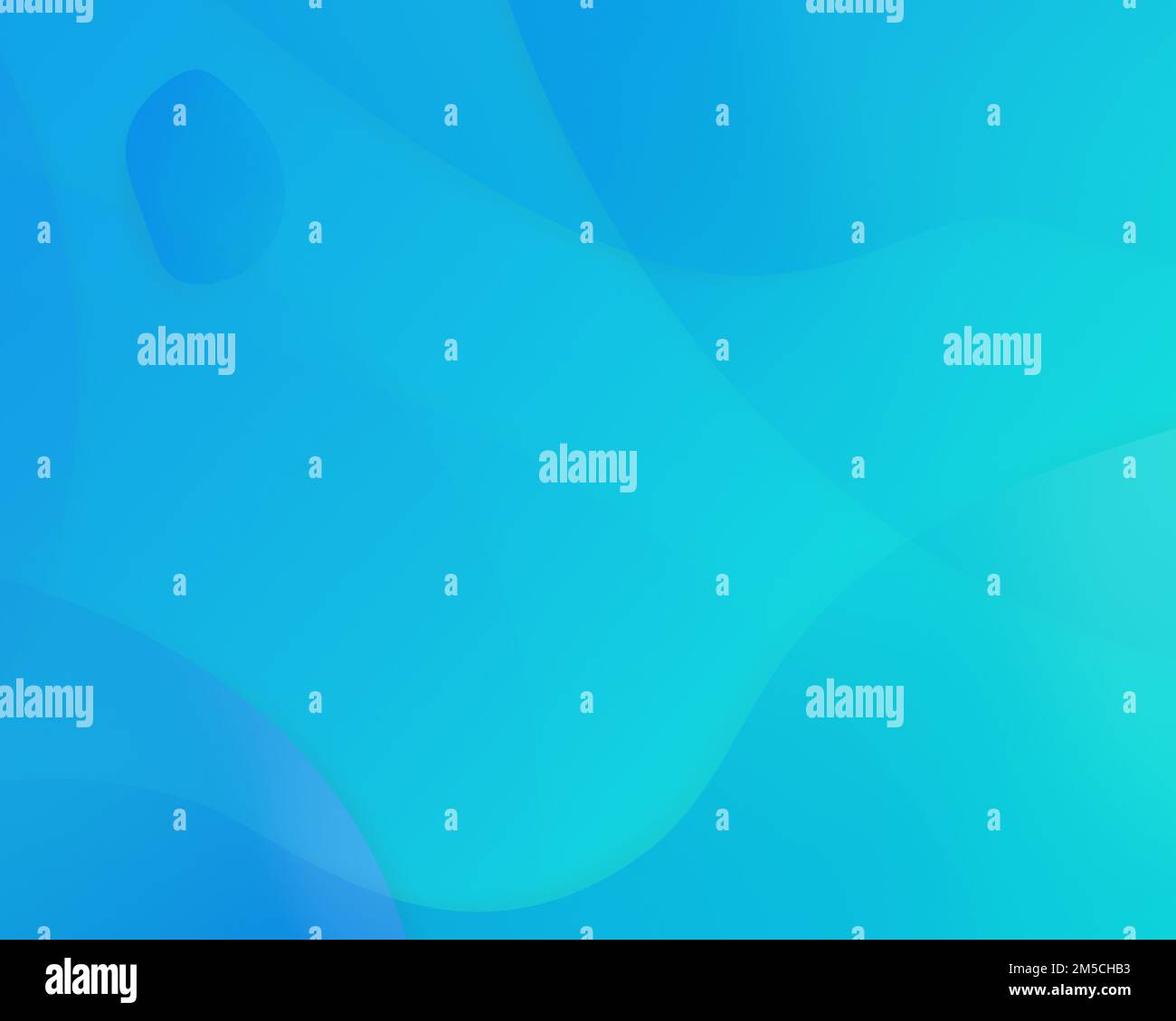 Turquoise and light blue flowing, fluid and transparent layered dynamic ...