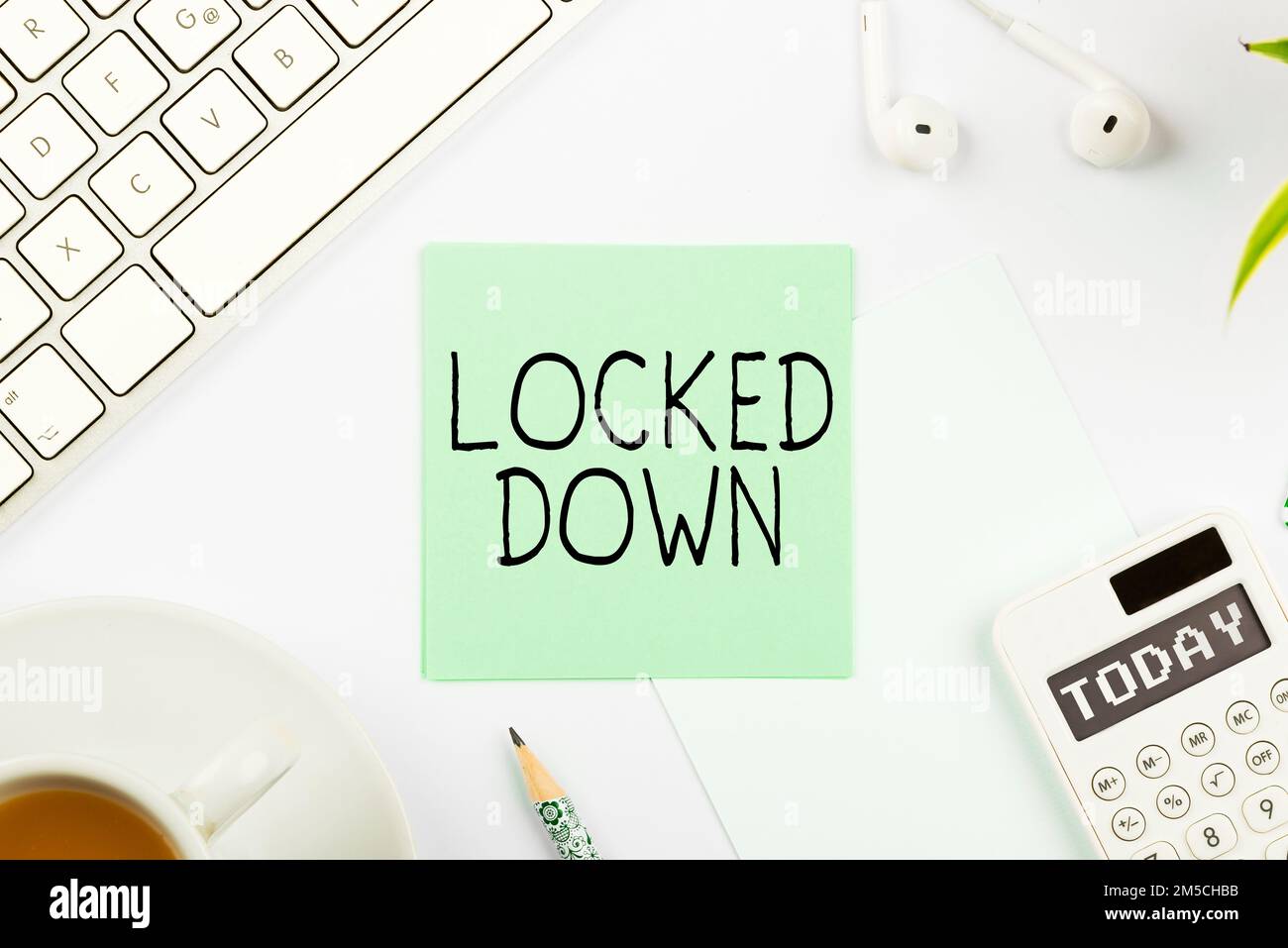 Inspiration showing sign Locked Down. Word Written on emergency measure ...