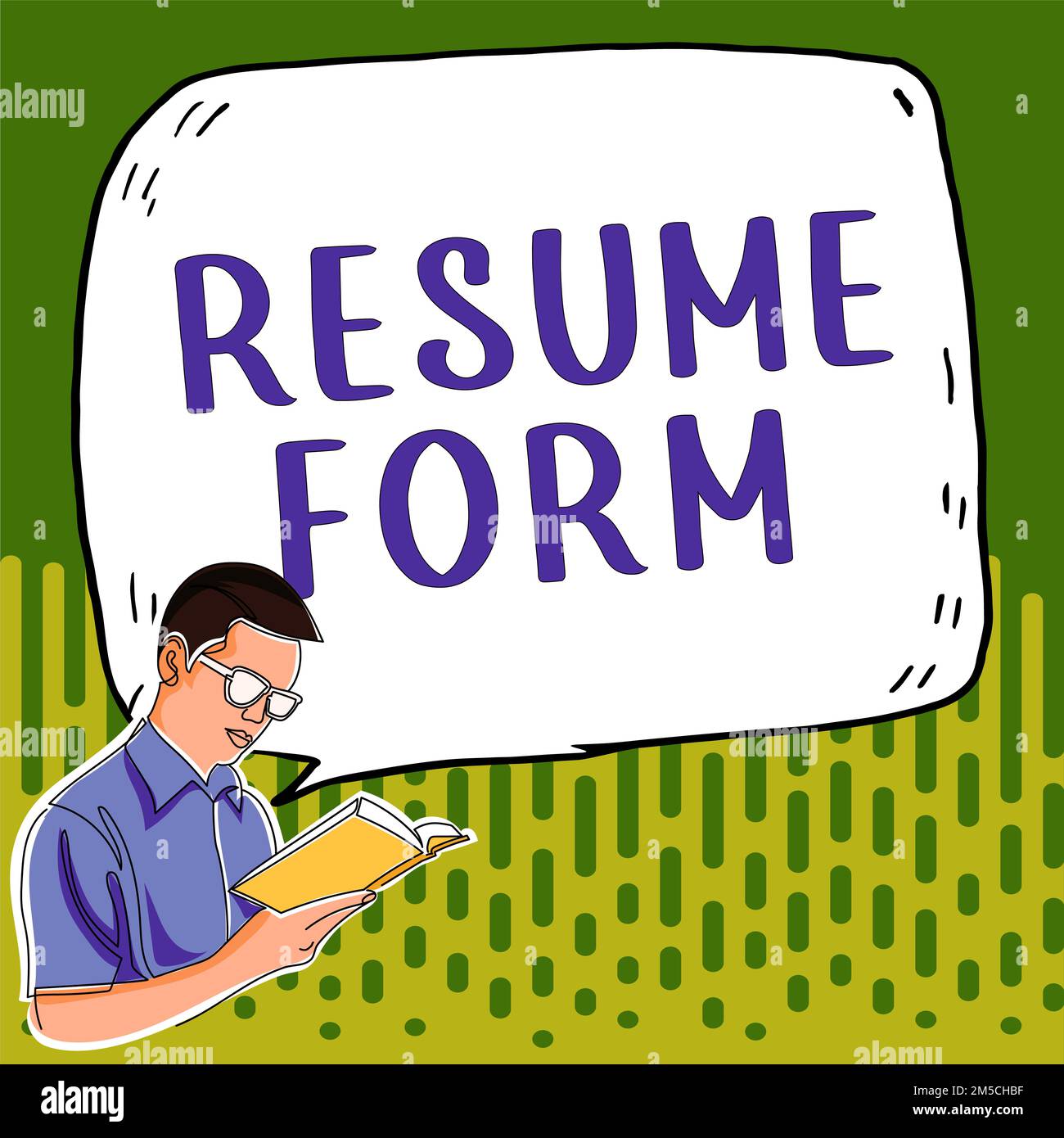 Inspiration showing sign Resume Form. Word for describe the layout ...