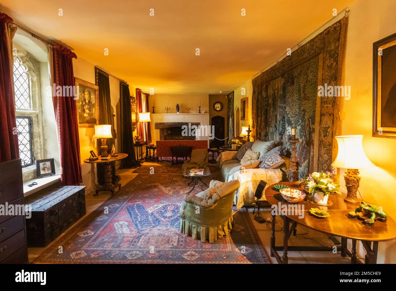 England, West Sussex, Handcross, Nymans, House and Gardens, Interior ...