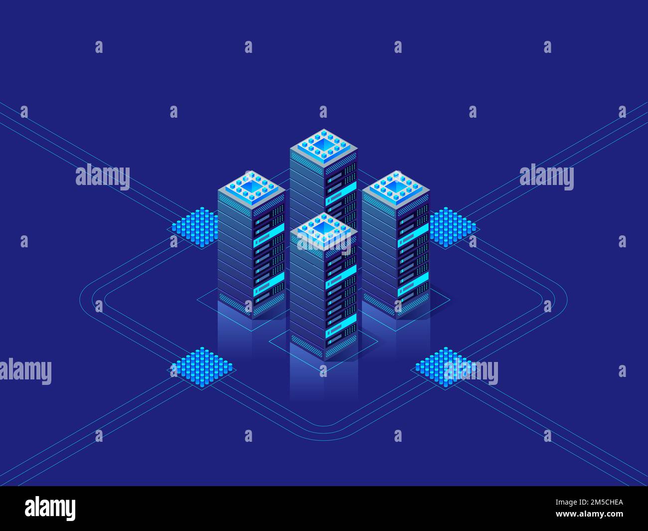 Data center concept. Abstract high technology background for website ...