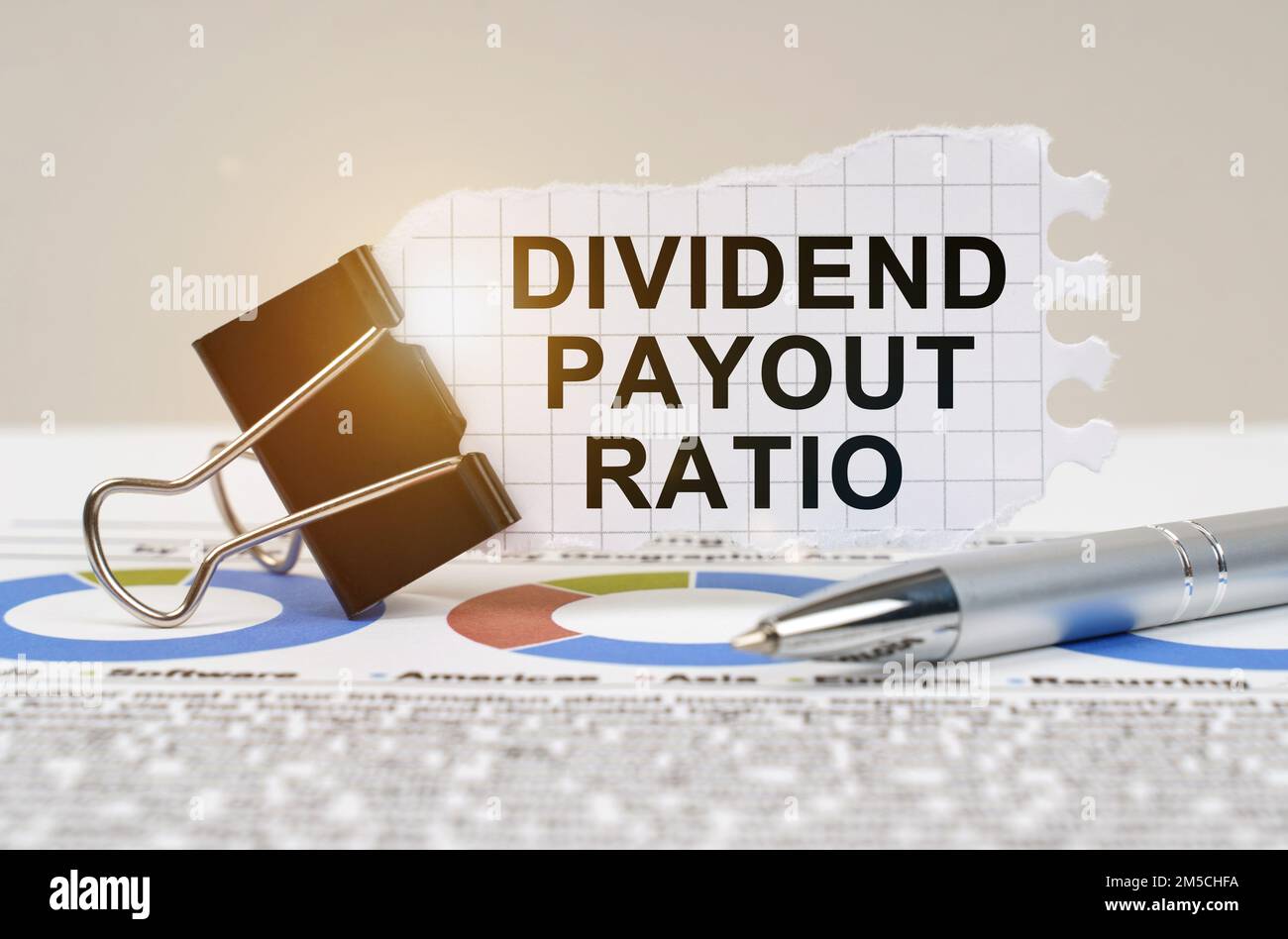 Business concept. On the table are reporting charts, a pen, in a clip ...