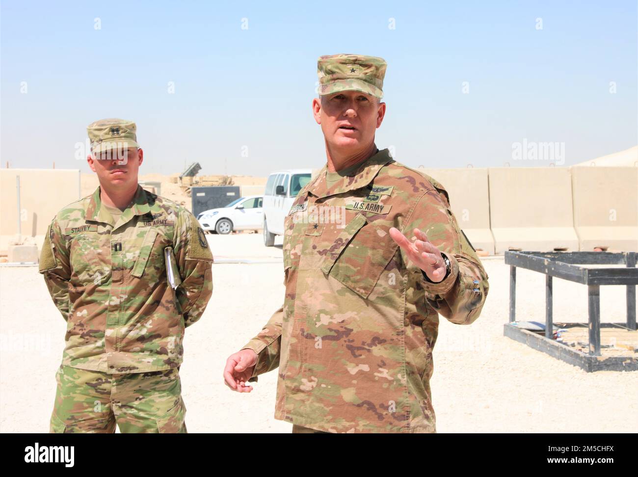 Brig. Gen. Stewart answers a question regarding air defense Soldiers ...