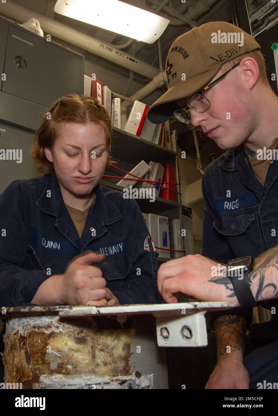 220301-N-WD859-1029 ATLANTIC OCEAN (March 01, 2022) Electrician’s Mate ...