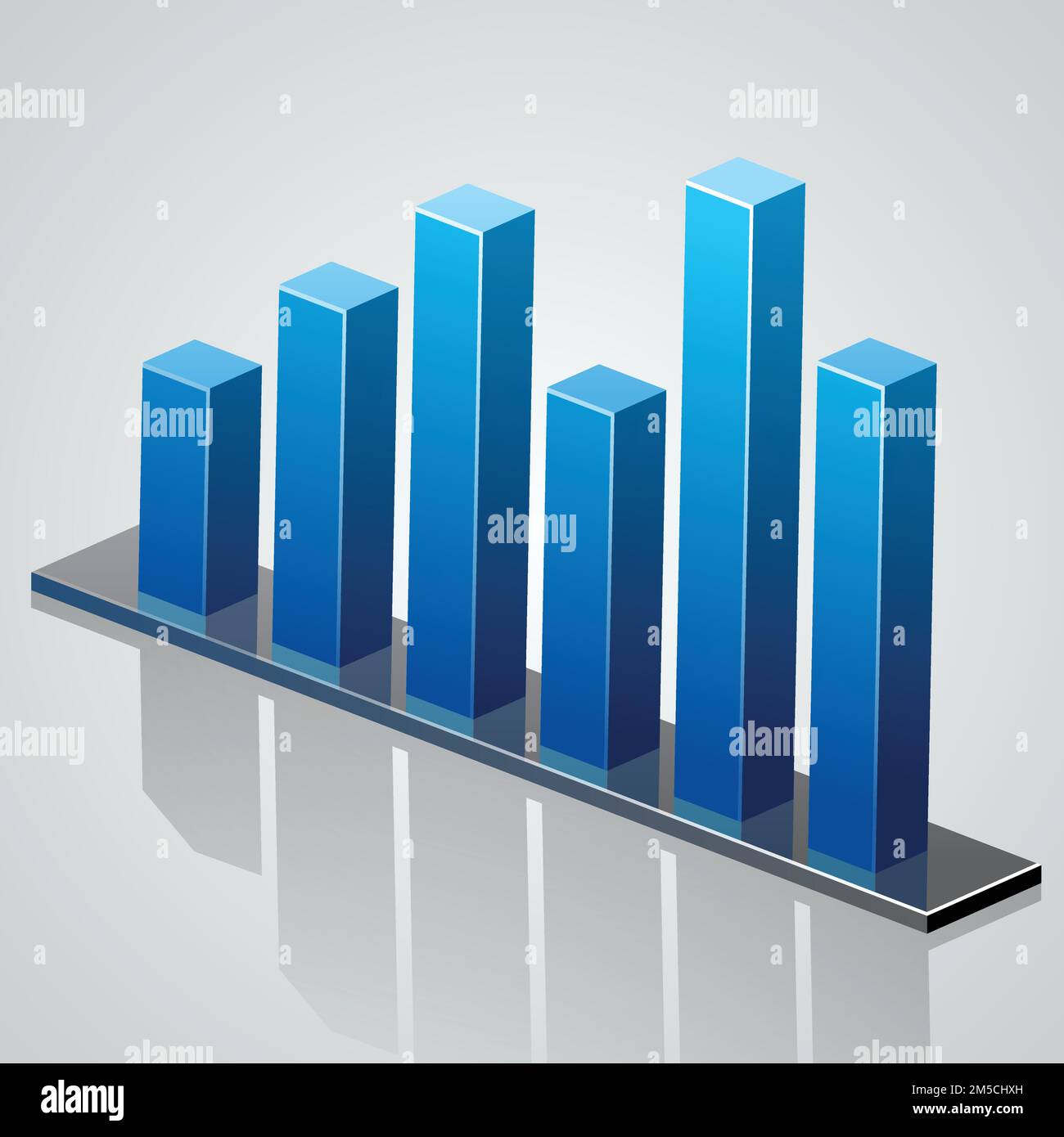 Vector illustration of 3d graph. Eps 10 Stock Vector Image & Art - Alamy