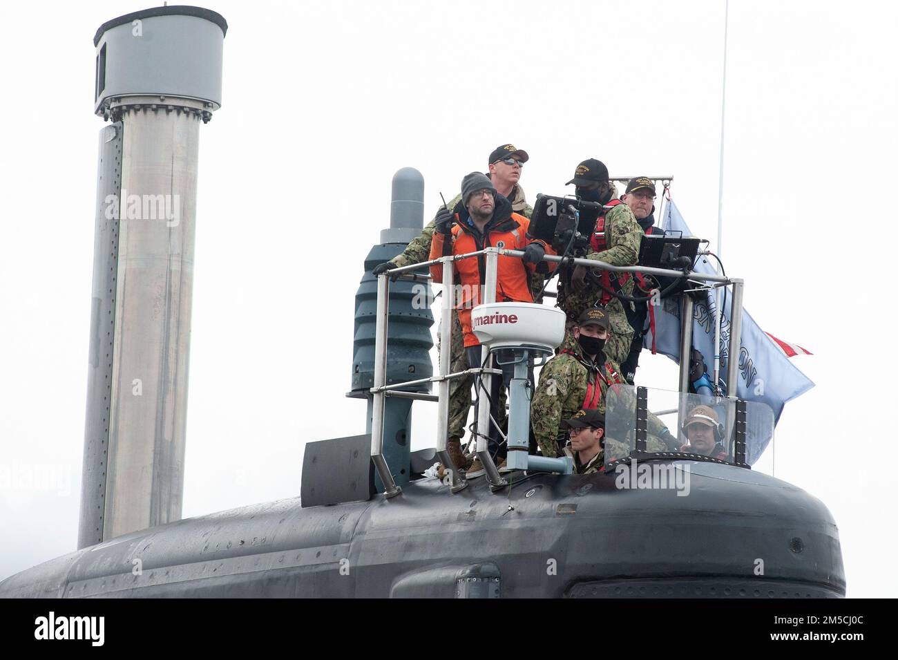 The future USS Oregon (SSN 793) pulls into Submarine Base New London in ...