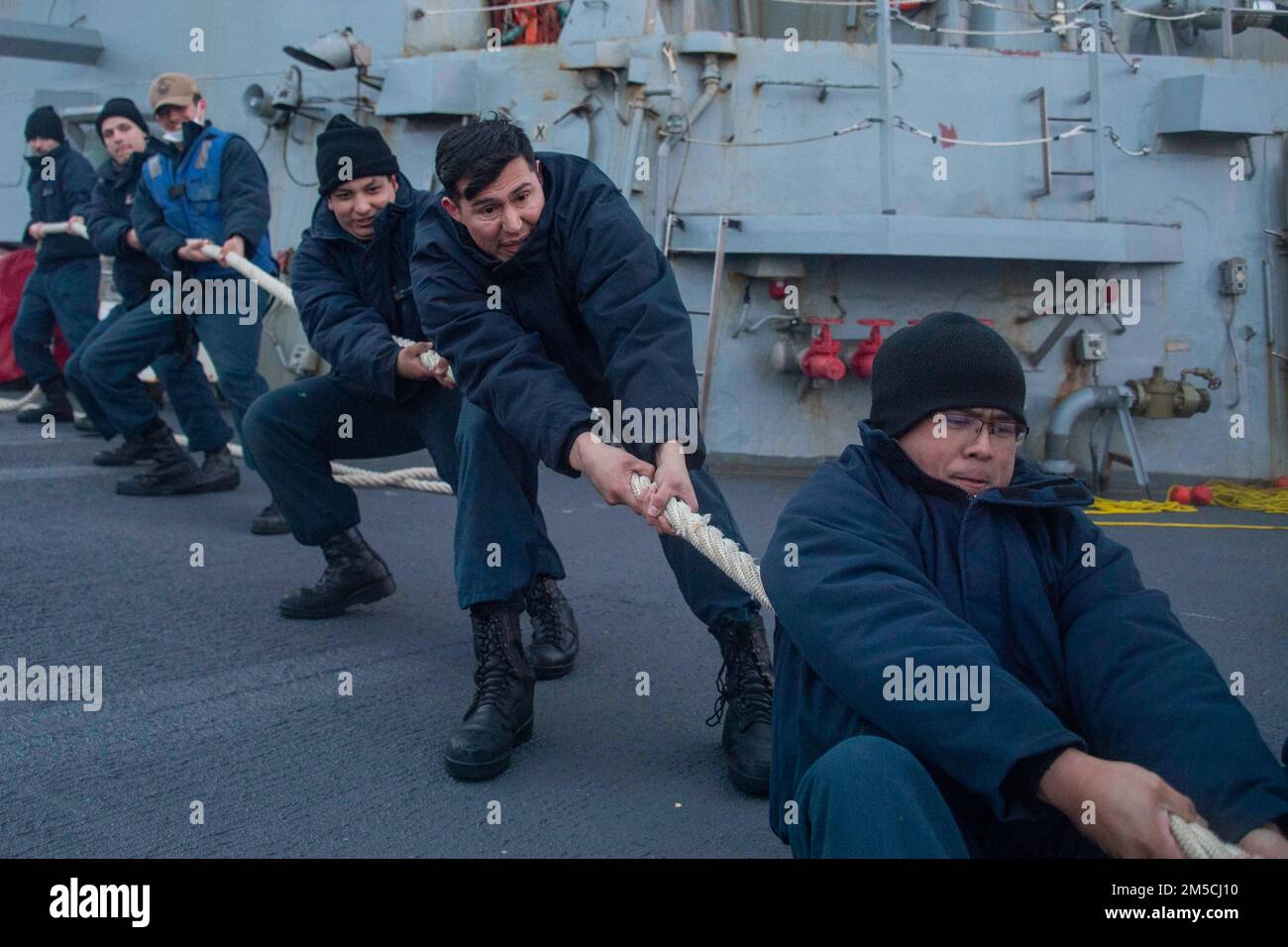 220301-N-QY794-1089 TARANTO, Italy (March 1, 2022) – Sailors assigned ...