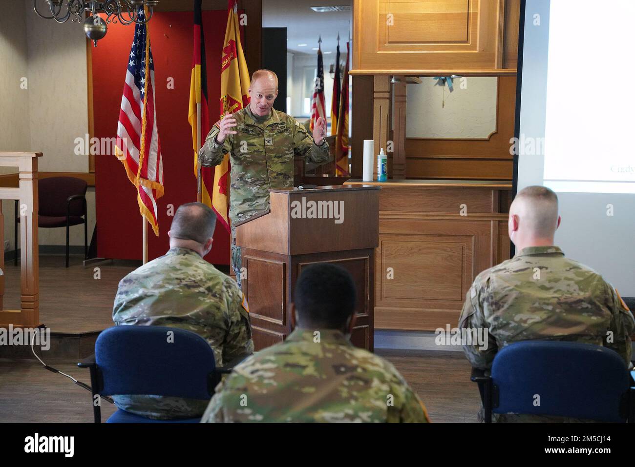 U.S. Army Garrison Bavaria Garrison Commander Col. Christopher Danbeck ...
