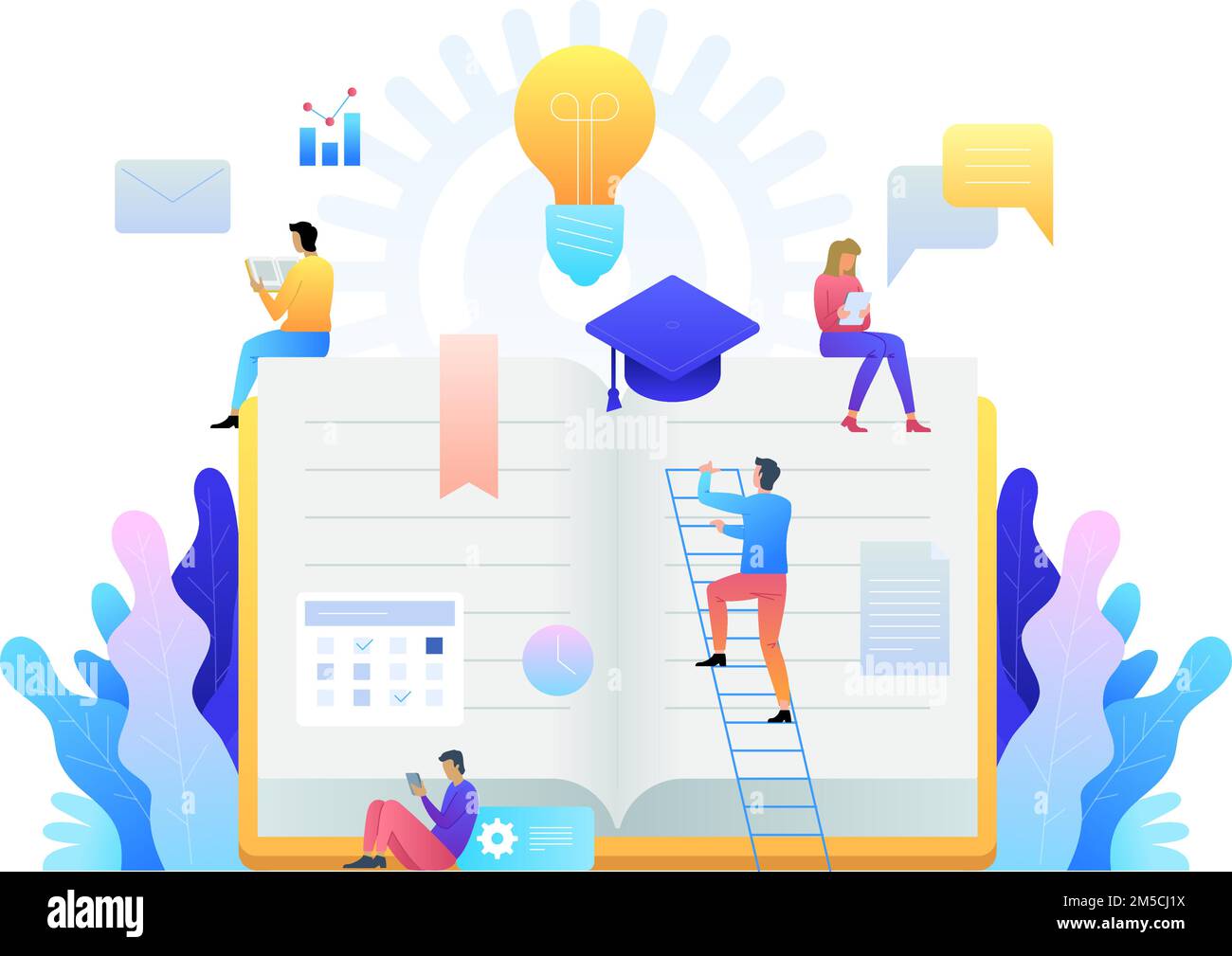 Education online concept technology. E-books, internet courses and ...