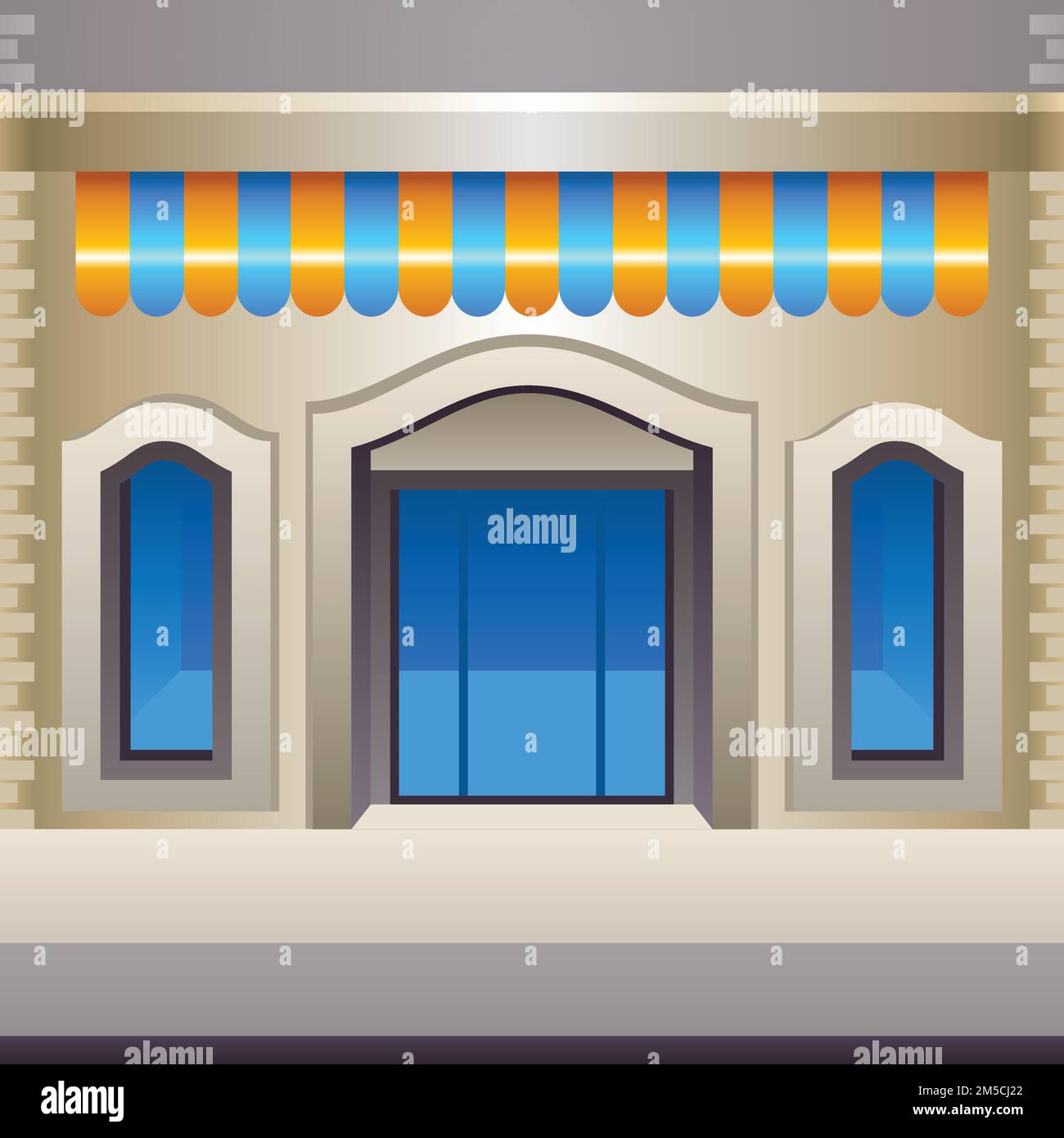 Vector shop facade, front view Stock Vector Image & Art - Alamy