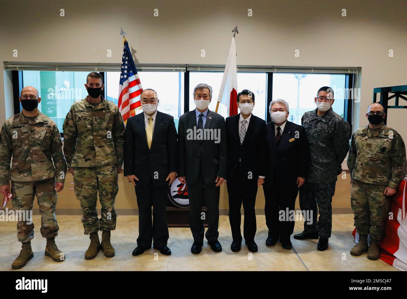 From left to right: Col. Matthew W. Dalton, 38th Air Defense Artillery ...