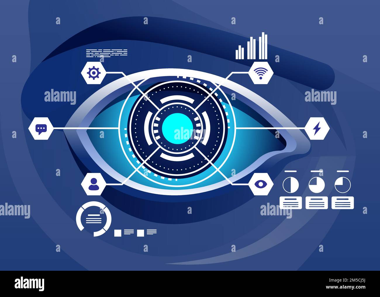 Immersive cyber experience vector vectors hi-res stock photography and ...