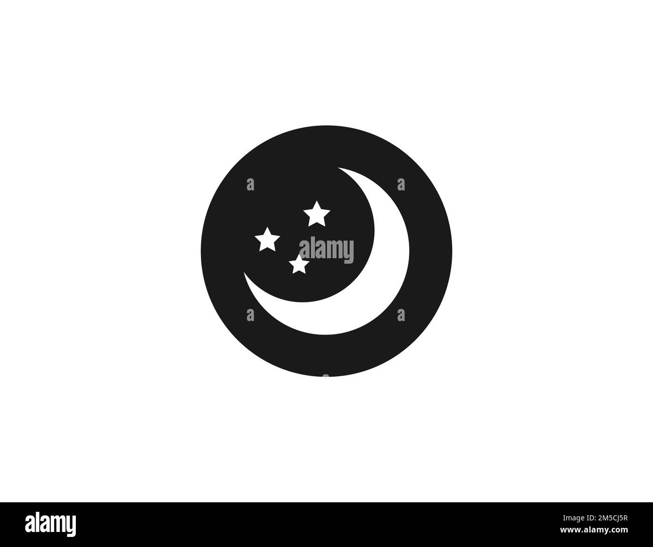 Crescent, moon, night icon. Vector illustration Stock Vector Image ...