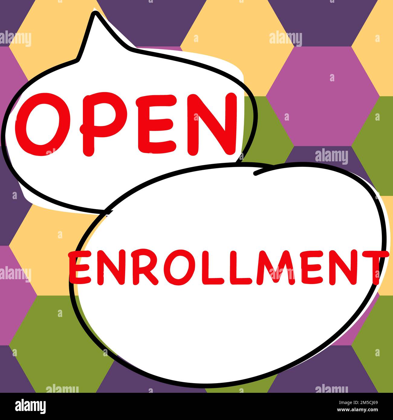 Text sign showing Open Enrollment. Business idea The yearly period when ...