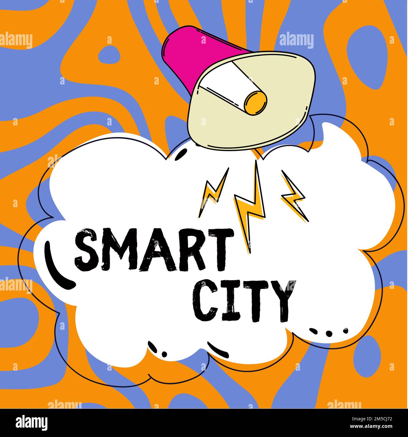 Writing displaying text Smart City. Business concept urban area that ...