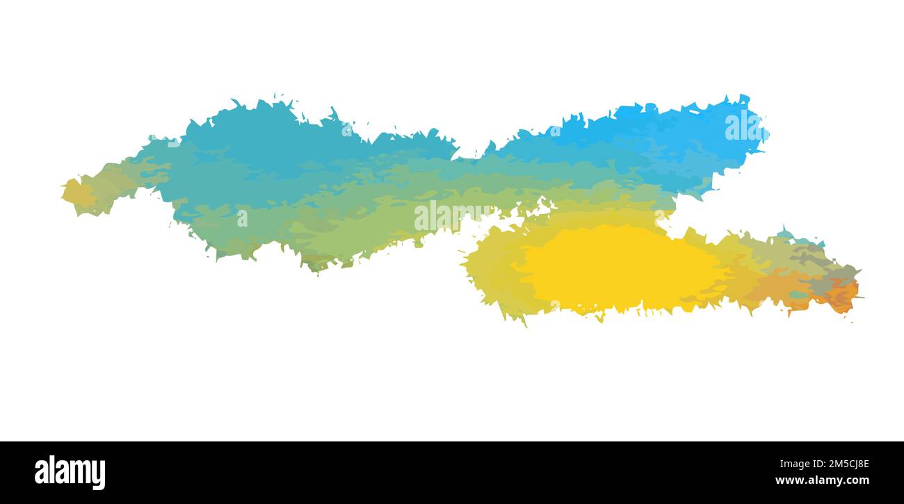 colored abstract brush line. Vector illustration Stock Vector Image ...