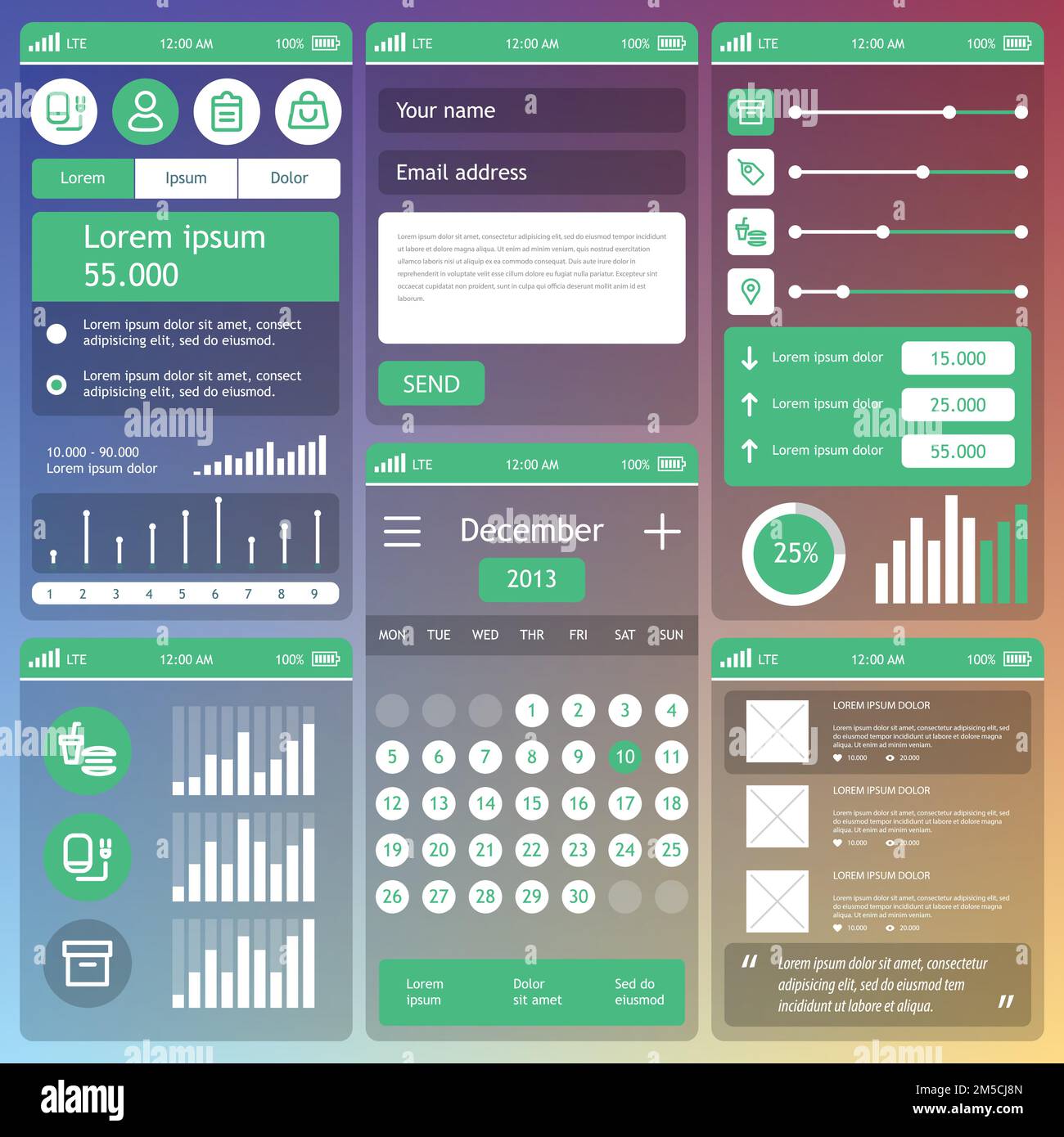 Mobile ui design Stock Vector Images - Alamy Mobile ui design Stock Vector Images - Alamy