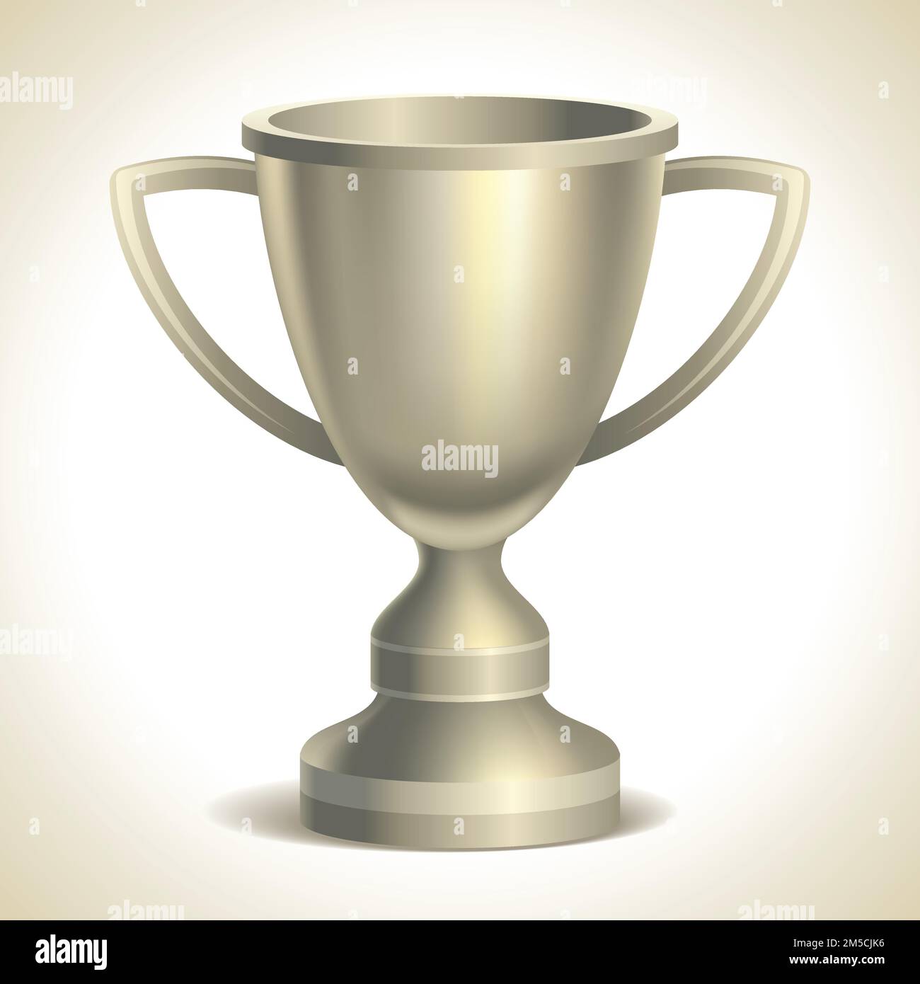 Platinum Trophy Cup, Isolated On White Background, Vector Illustration ...