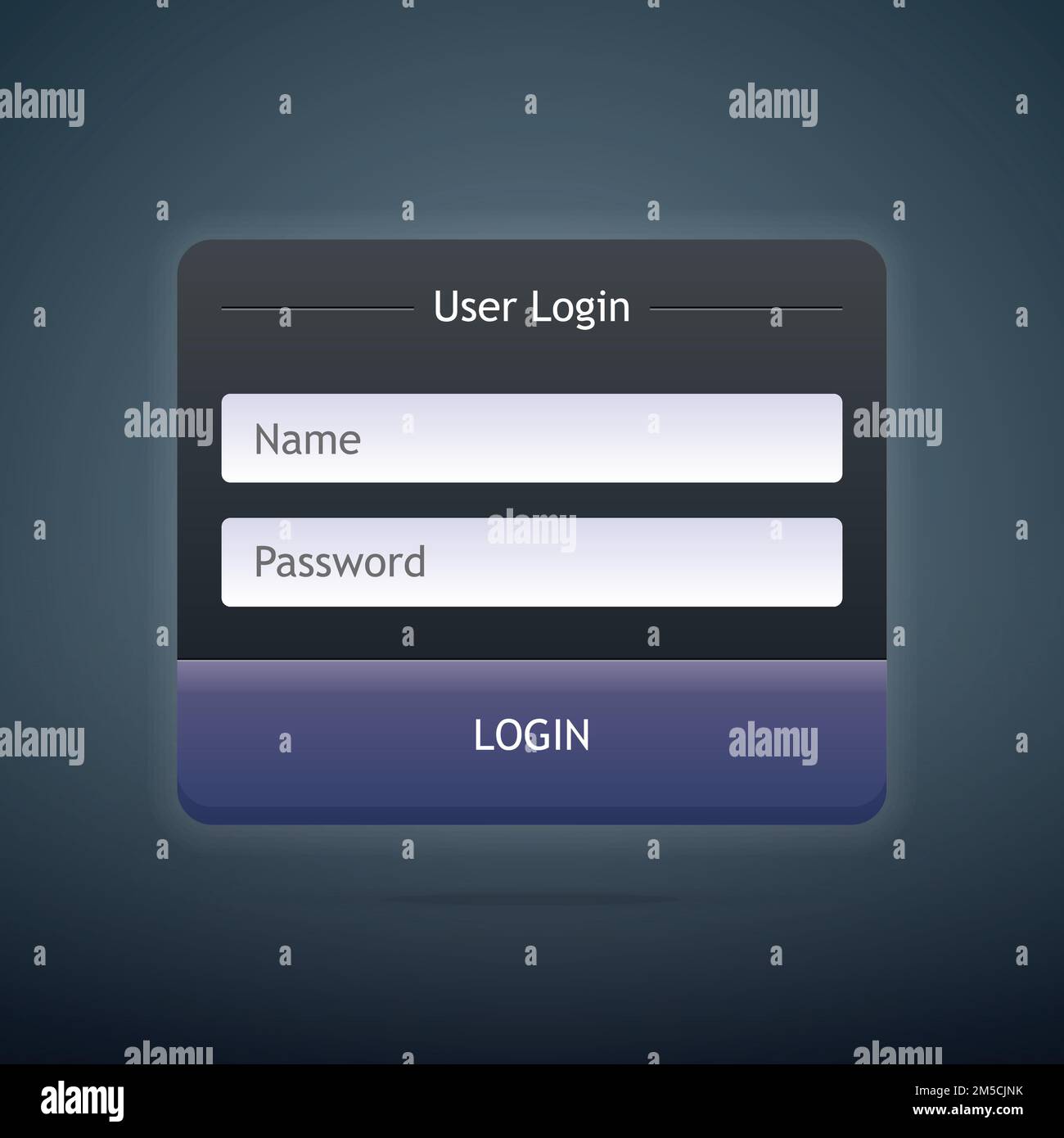 Login form page. Vector illustration. Eps 10 Stock Vector Image & Art ...