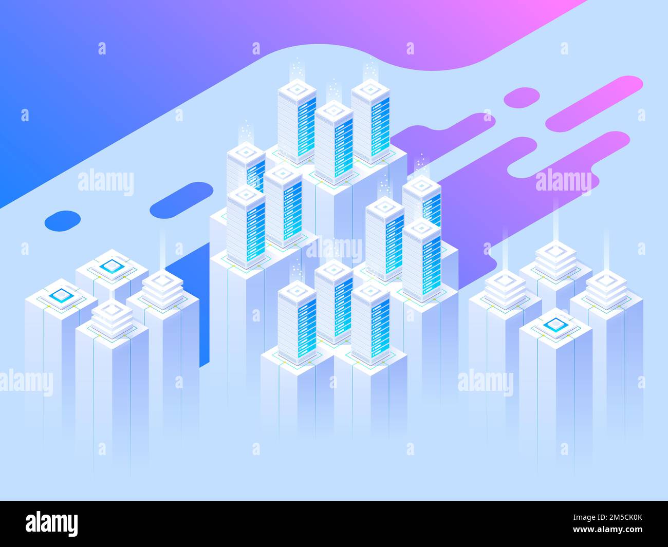 Big data center and cloud storage technology. Header for landing page ...