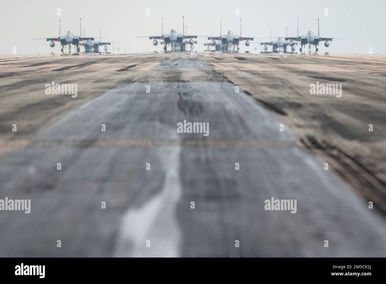 A formation of F-15C/D Eagles assigned to the 44th and 67th Fighter ...