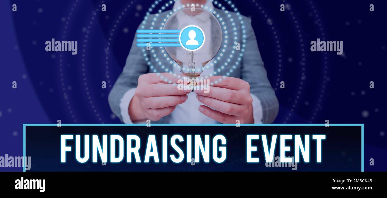 Conceptual caption Fundraising Event. Business concept campaign whose ... Conceptual caption Fundraising Event. Business concept campaign whose ...