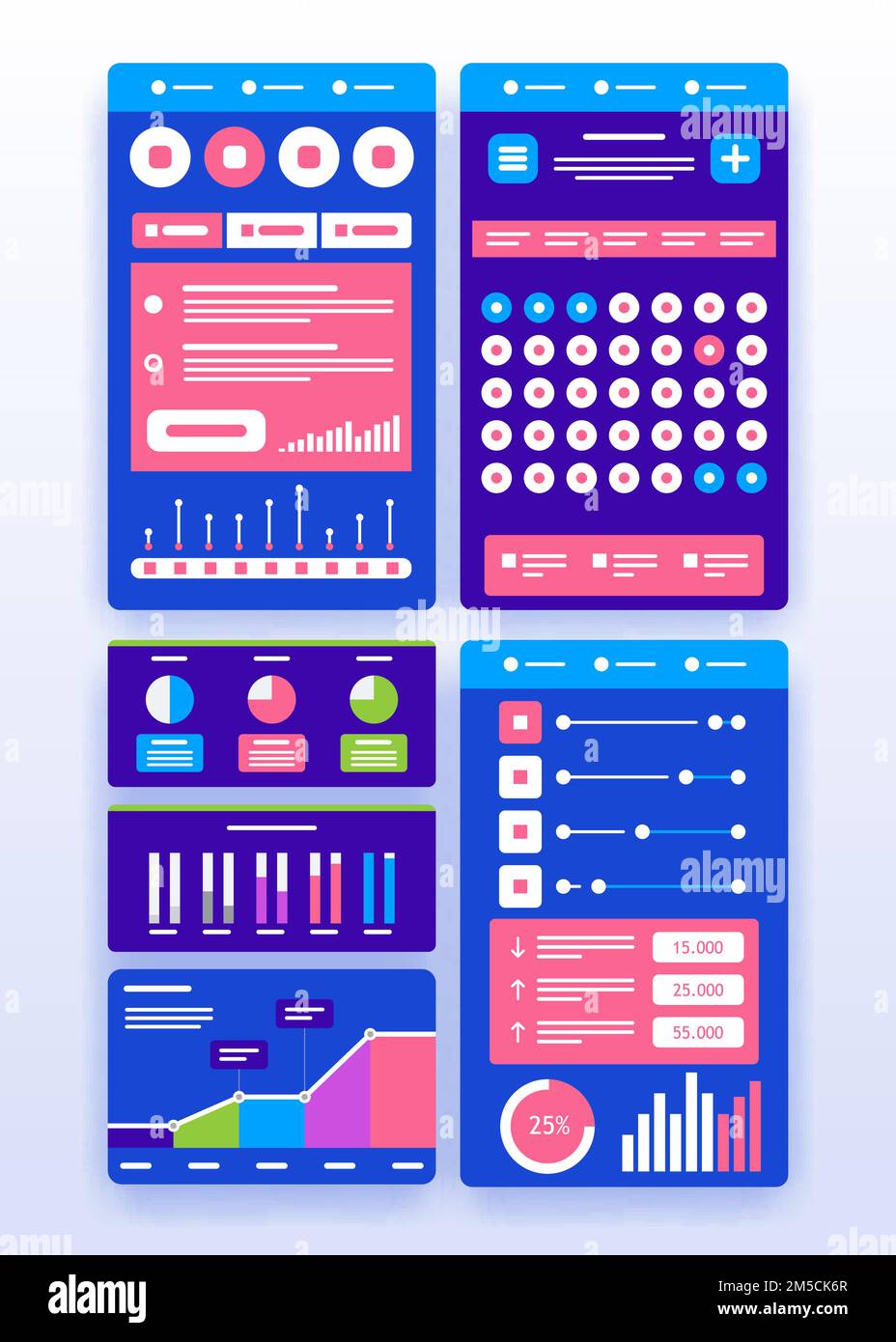 Interface UI design. Virtual technology. Vector illustration Stock ...