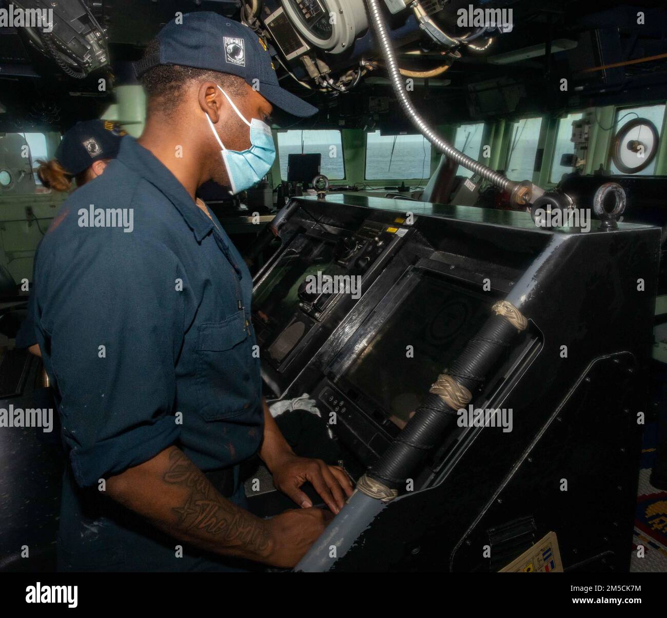 220302-N-KW492-2106 PACIFIC OCEAN (March 2, 2022) Seaman Jesse Walker ...