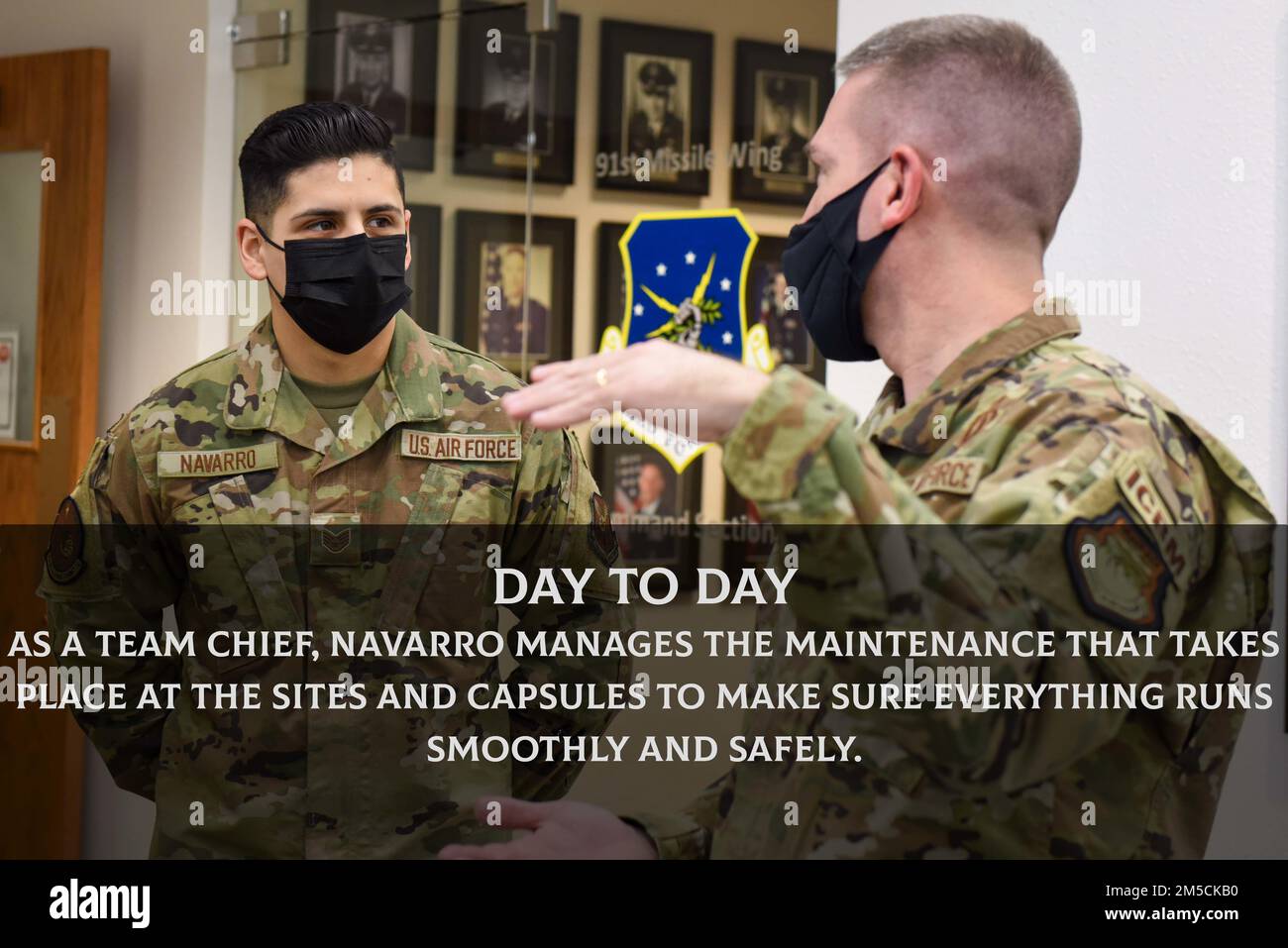 Staff Sergeant Calvin Navarro, electromechanical team chief assigned to ...