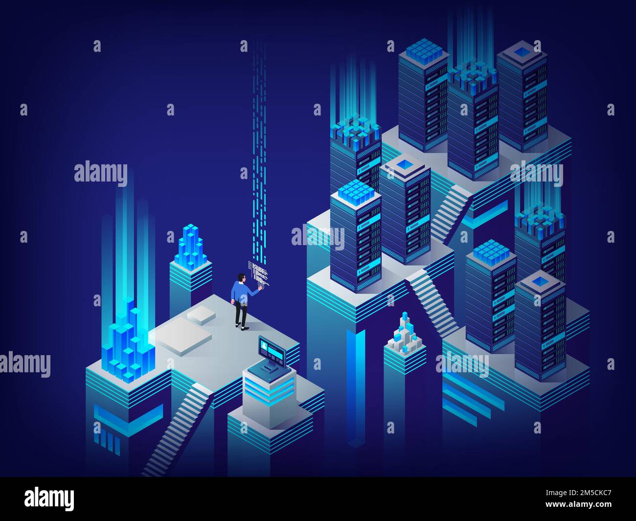 Cyber station Stock Vector Images - Alamy