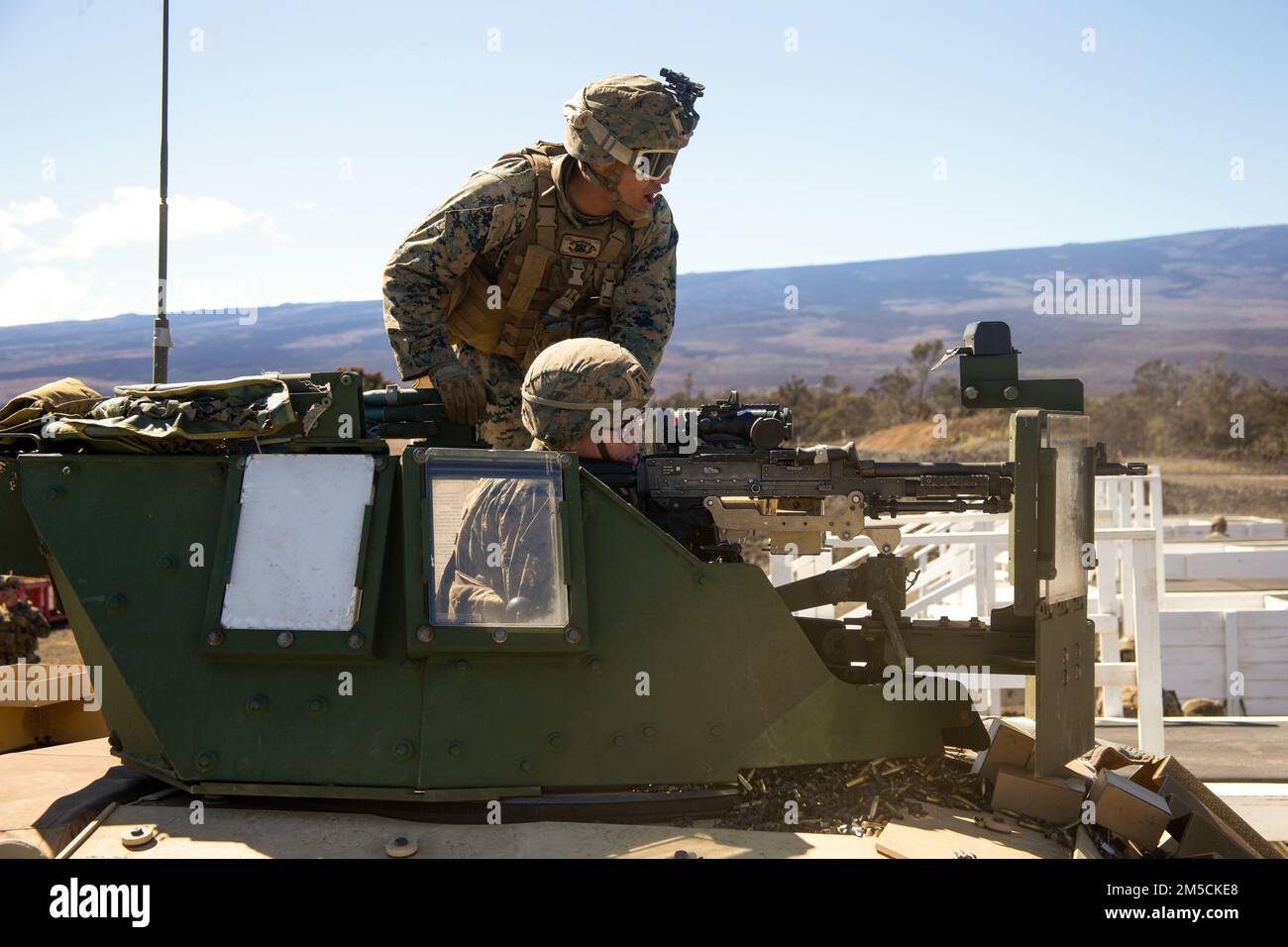 U.S. Marines with 1st Battalion, 12th Marines, 3d Marine Division fire ...