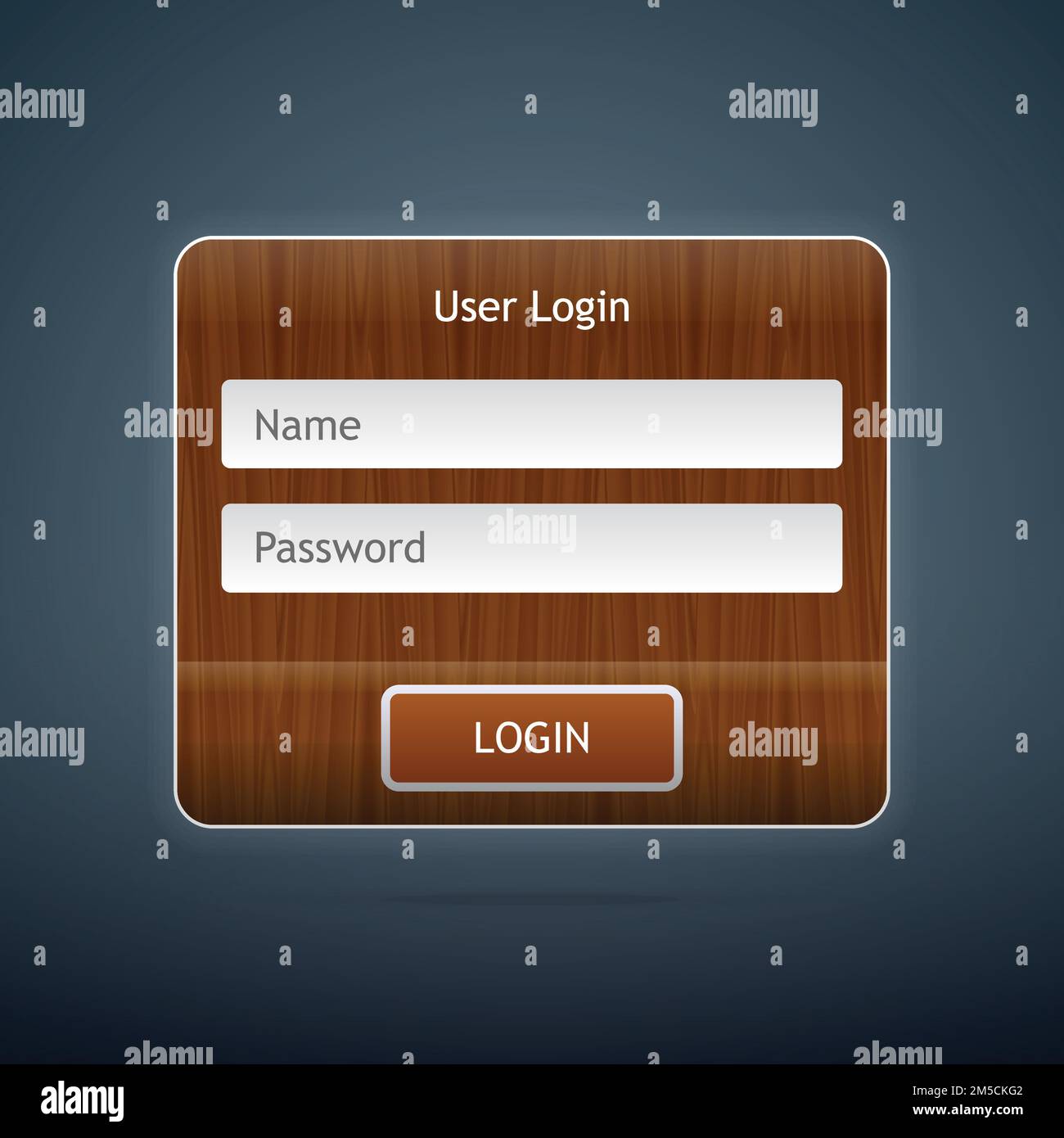 Vector login form with wooden texture Stock Vector Image & Art - Alamy
