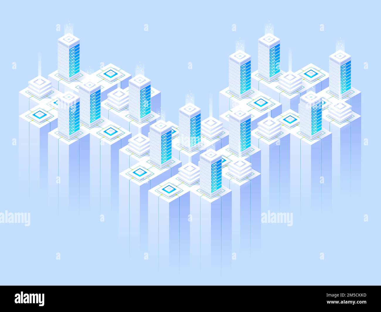 Hosting Services Data Center Server Server Room Template Of Page On Information Technologies