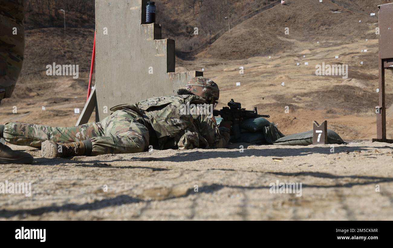 Spc. Anjanae Wynn, a Behavioral Heal Specialist from Headquarters and ...