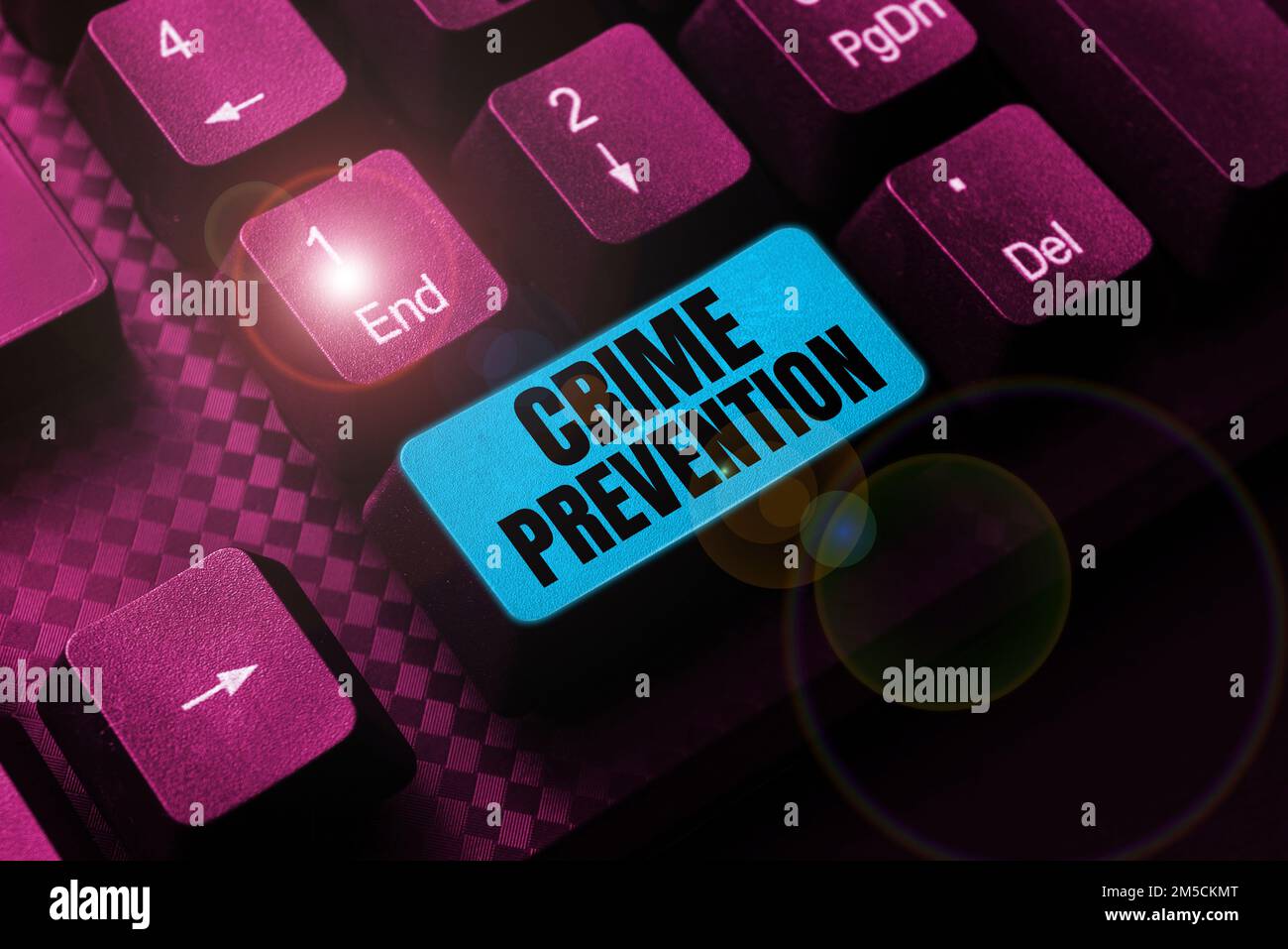 Hand writing sign Crime Prevention. Business approach Federal Offense ...