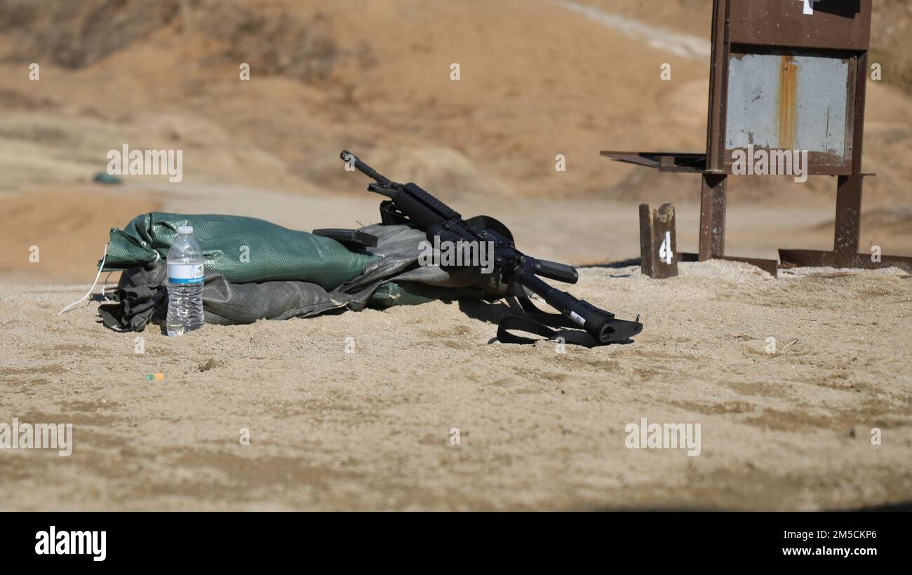 A Soldiers weapon from Headquarters and Headquarters Battery, 210th ...