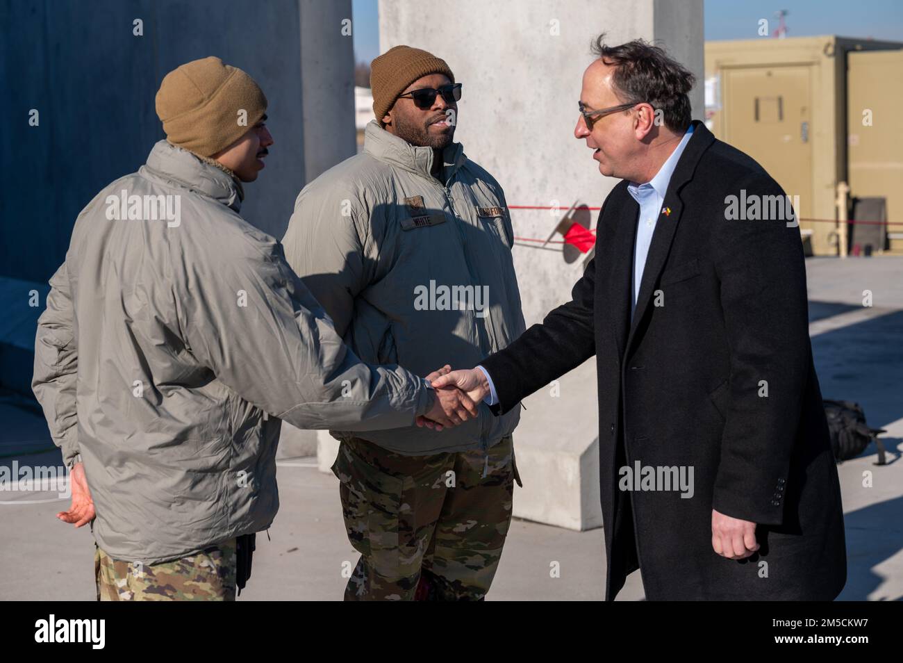 Ambassador Robert Gilchrist, U.S. Ambassador to Lithuania, meets with U ...
