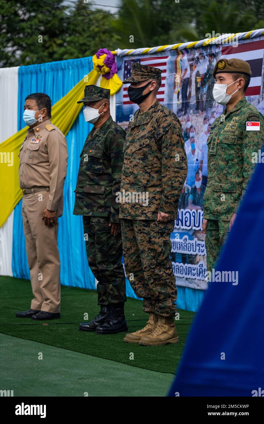 Leaders from the Thai, American, and Singaporean armed forces attend ...
