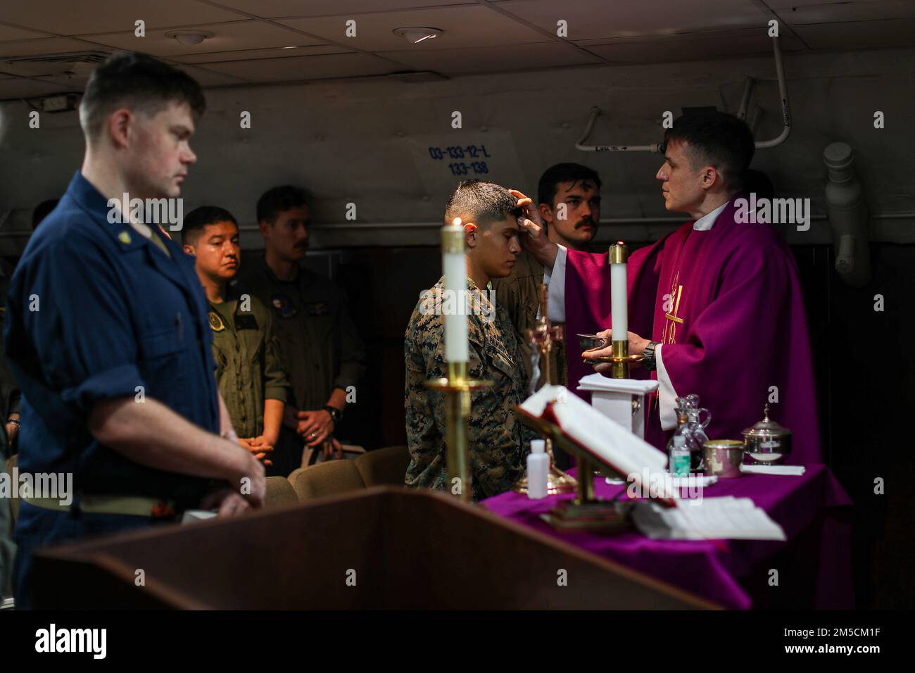 NAVAL BASE GUAM (March 2, 2022) Lt. Luke Dundon, from Chantilly, Va ...