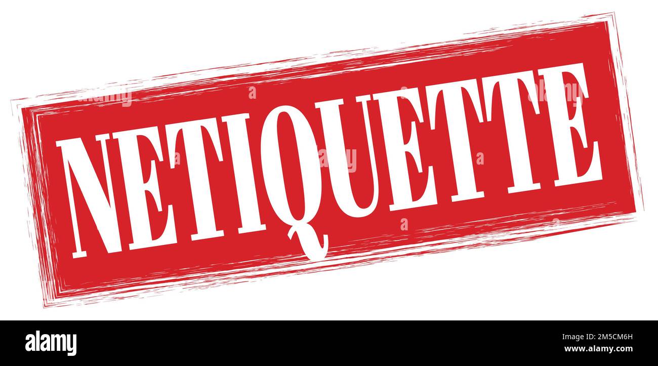 Netiquette hi-res stock photography and images - Alamy