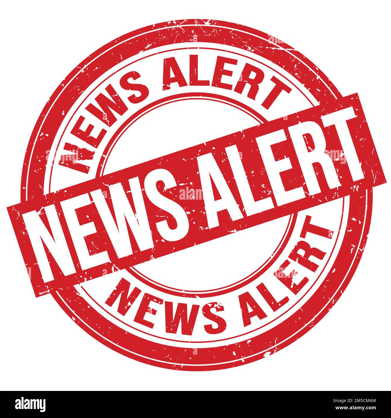 NEWS ALERT text written on red round grungy stamp sign Stock Photo - Alamy